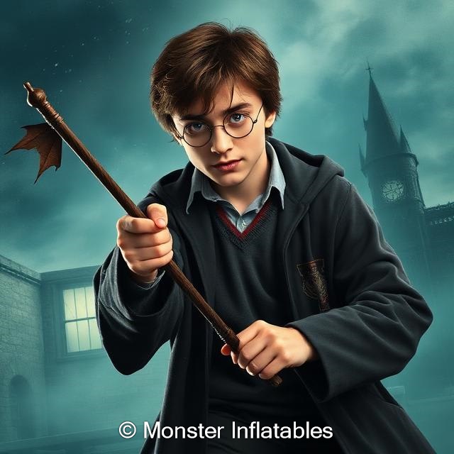 Harry Potter Bounce, Climb & Slide Bouncy Castle (Blue 15x17) - Bouncy ...