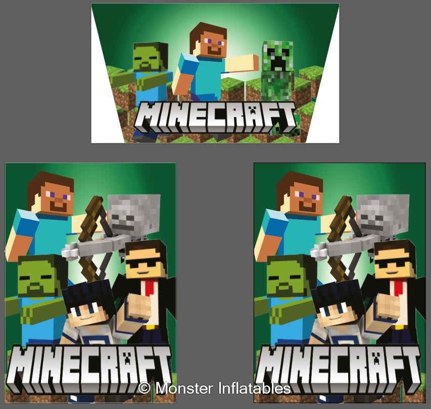 Minecraft Bouncy Castle Hire | Benfleet, Chelmsford & Rayleigh