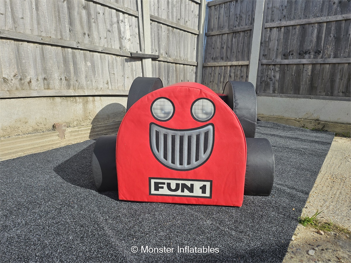 Red and Black Tractor Soft Play - Bouncy Castle & Soft Play Hire in ...