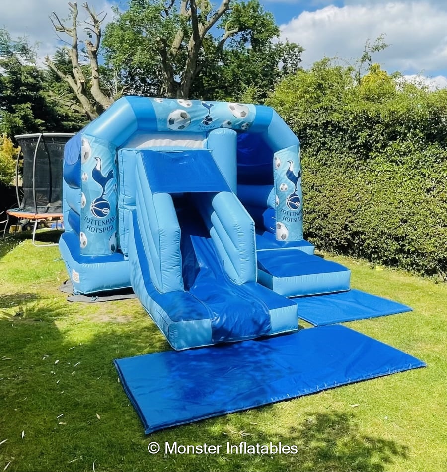 Spurs Bounce & Front Slide Bouncy Castle (Blue 18x12) - Bouncy Castle ...
