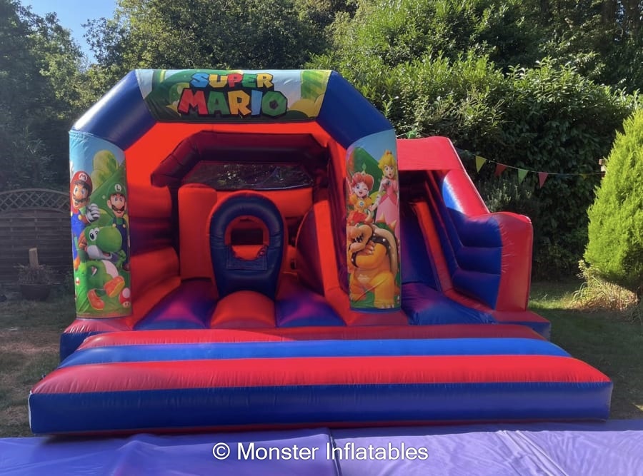 Super Mario Bounce, Climb & Slide Bouncy Castle Hire | Benfleet